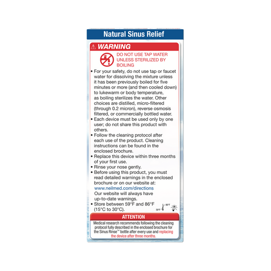 NeilMed Sinus Rinse Starter Kit with 5 Packets