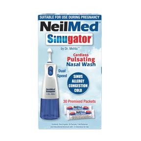 Sinugator Cordless Pulsating Nasal Wash - Blue