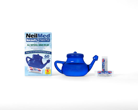NasaFlo Neti Pot with 60 Packets