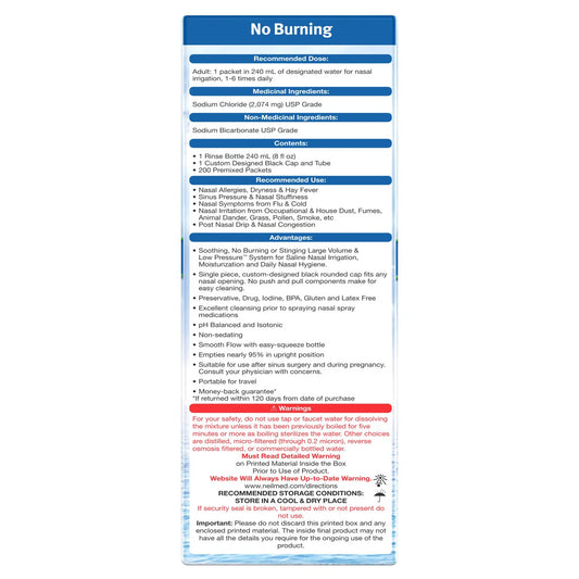 NasaFlo Neti Pot with 60 Packets