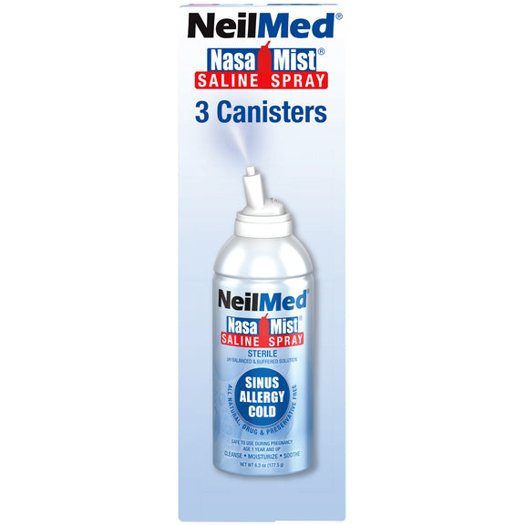 NasaMist Isotonic Saline Spray. Soothe, Moisturize and Cleanse using s