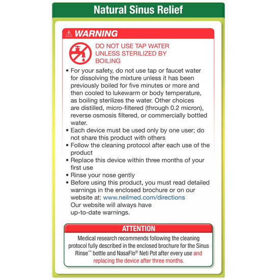 Sinus Rinse Extra Strength Hypertonic Kit
